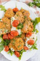 Tomato Burrata Chicken (with panko crust)