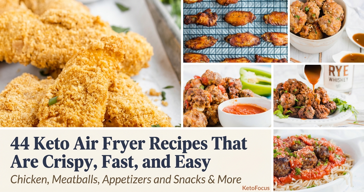 44 Best Keto Air Fryer Recipes (Quick, Crispy, Low Carb)