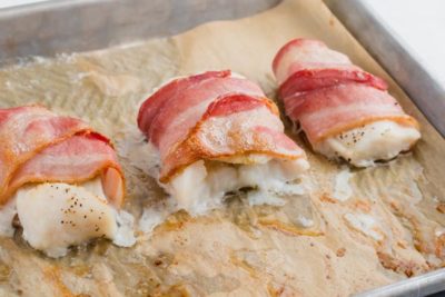 Keto Bacon Wrapped Cod Recipe - 0 Net Carbs! - Ketofocus