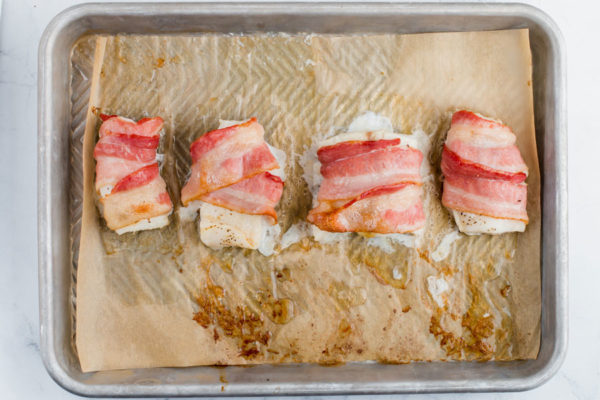 Keto Bacon Wrapped Cod Recipe - 0 Net Carbs!