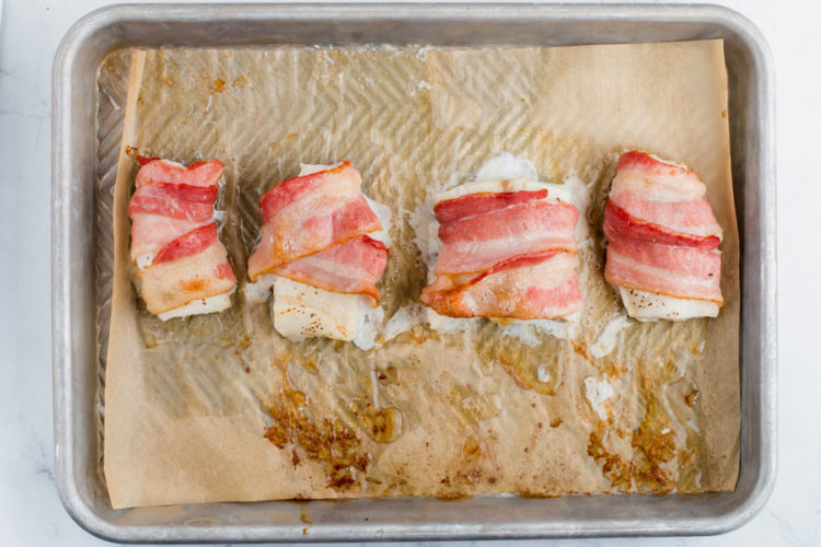 Keto Bacon Wrapped Cod Recipe - 0 Net Carbs!