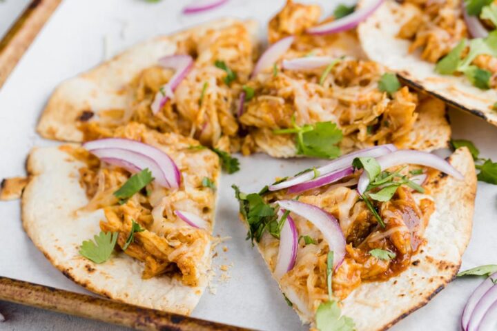 Keto BBQ Chicken Tostada