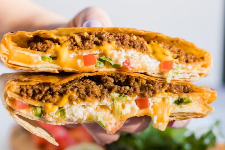 Keto Crunchwrap Supreme (with a crunchy tostada shell)