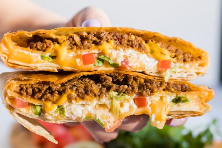 Keto Crunchwrap Supreme (with a crunchy tostada shell)
