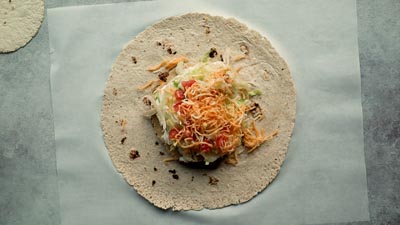 Keto Crunchwrap Supreme (with a crunchy tostada shell)