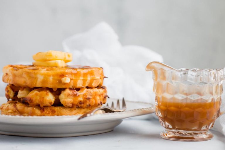 Keto Protein Waffle & Salted Caramel Collagen Syrup - Ketofocus