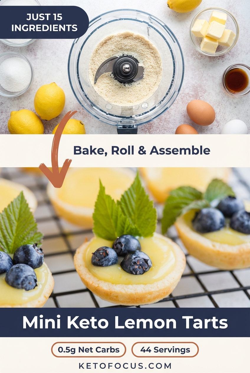 Keto Lemon Tarts with Real Lemon Curd