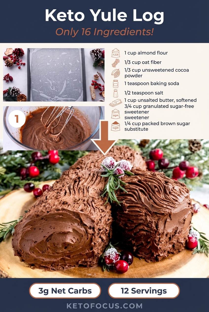 Easy Keto Yule Log