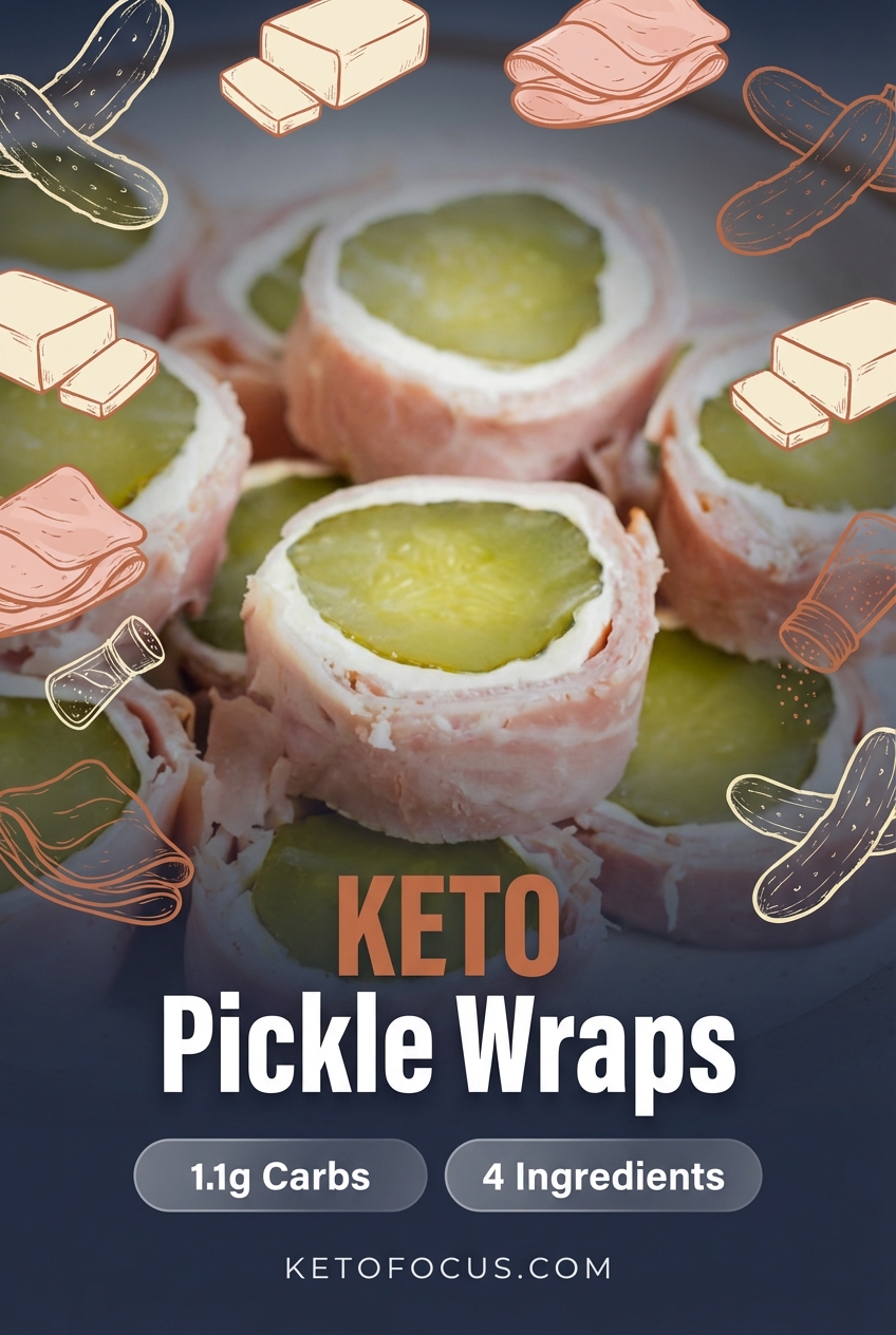 Creamy Dill Pickle Wraps (4 Ingredients, 5 Minutes)