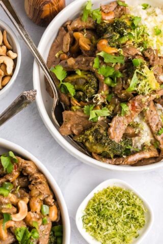 Cashew Beef Recipe from Half Baked Harvest Turned LOW CARB!