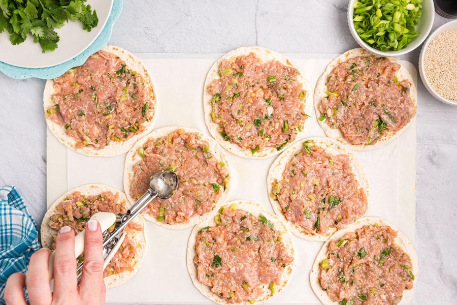 Low Carb Smashed Dumpling Tacos