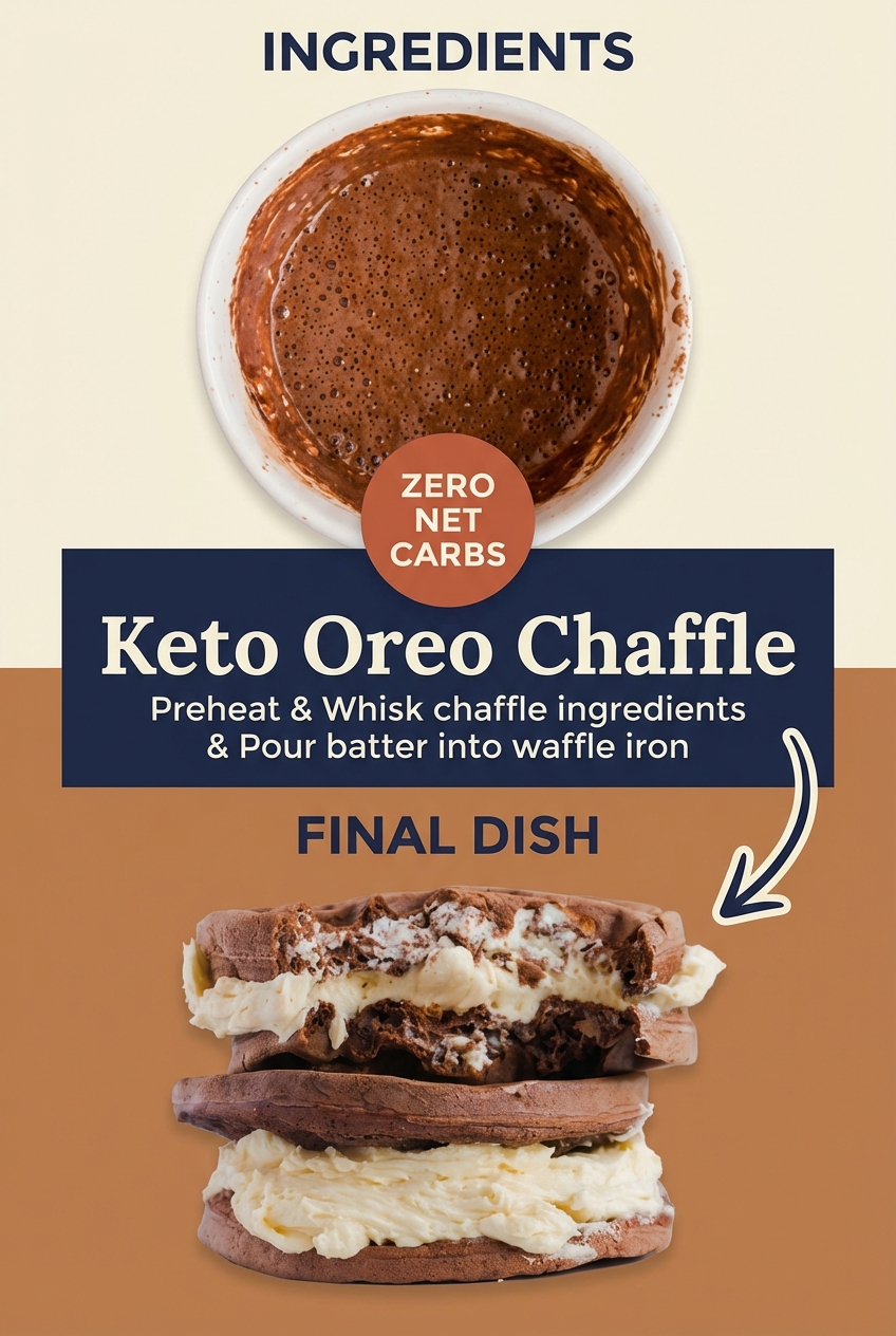 Keto Oreo Chaffle Recipe