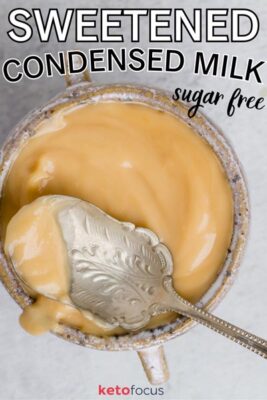 Keto Sugar-Free Sweetened Condensed Milk (~ZERO CARBS!)