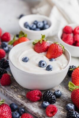 Creamy Yogurt Fruit Dip (in under 5 minutes!)