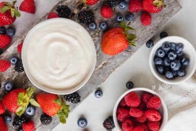 Creamy Yogurt Fruit Dip (in under 5 minutes!)